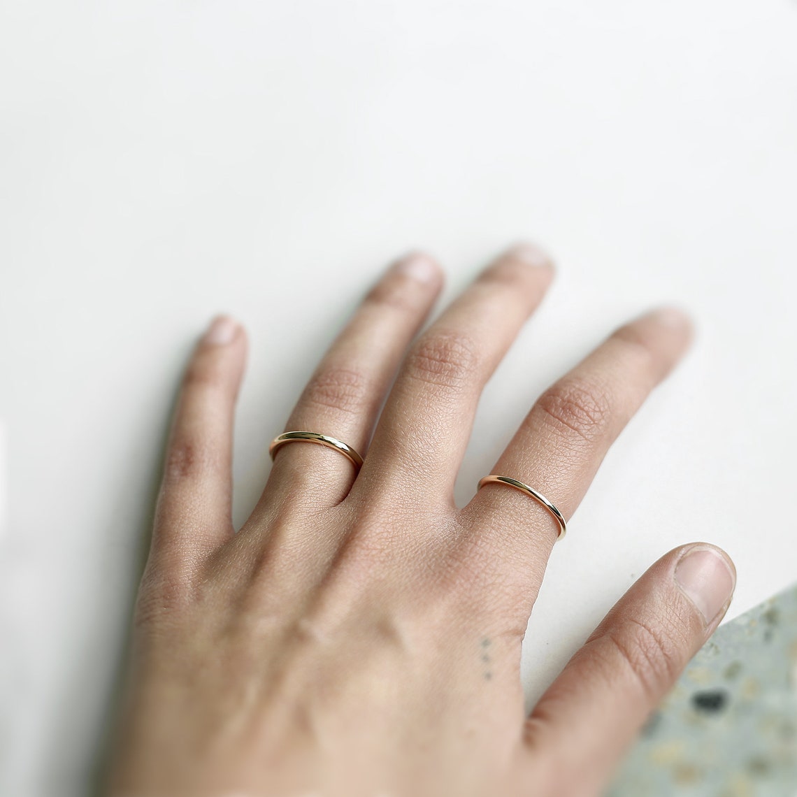 Essential Gold Ring Thick Round Band Gold Ring - Etsy