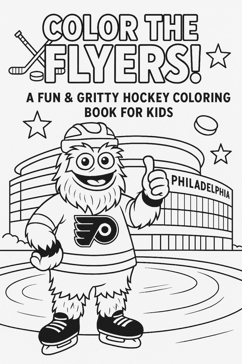 Philadelphia Flyers Kids Coloring Book – Printable Hockey Activity ...