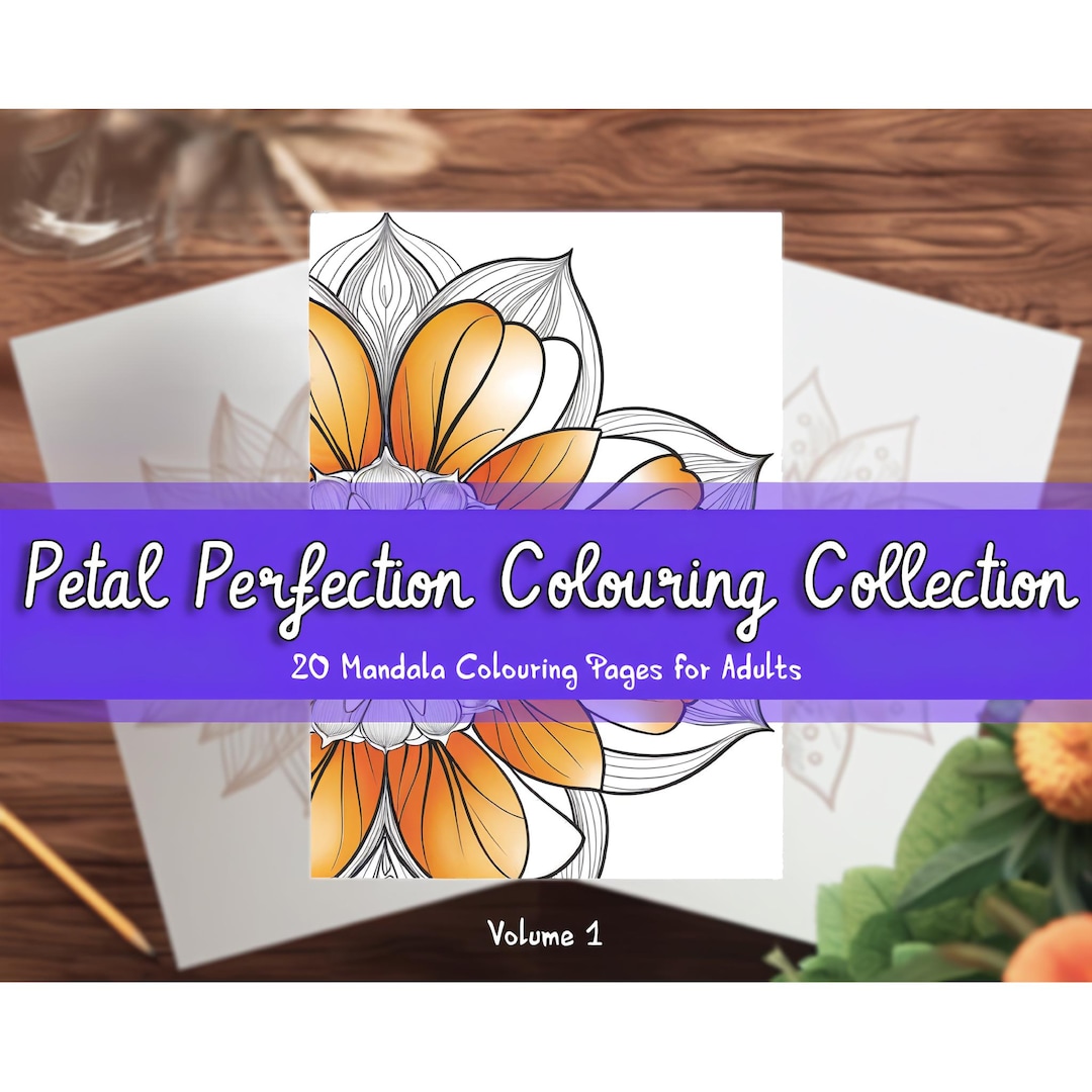 Petal Perfection Coloring Collection | Elegant Dahlia Mandala Pages ...