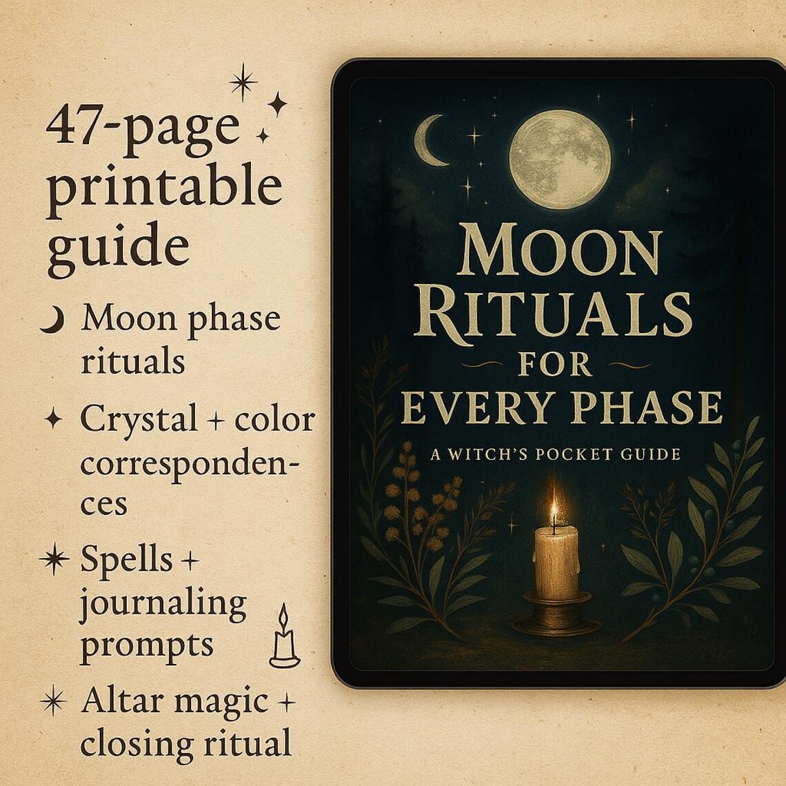 Moon Rituals for Every Phase – A Witch’s Pocket Guide PDF - Etsy