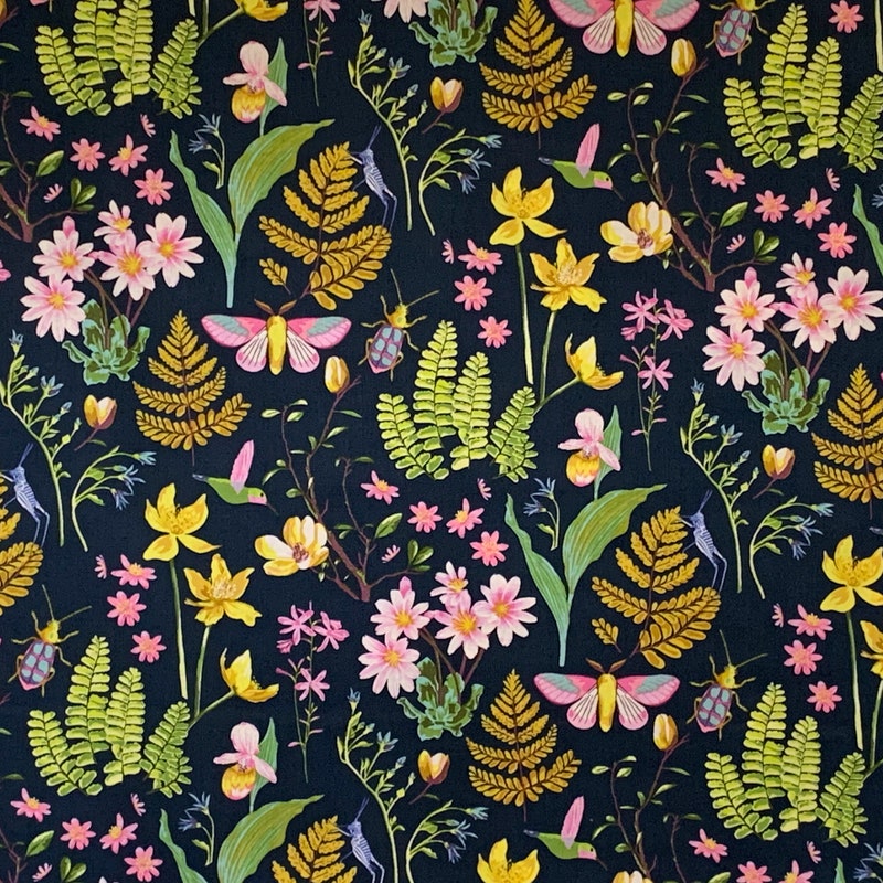 Botanical Fabric - Etsy
