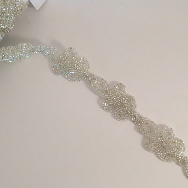 Silver Beaded Trim - Etsy