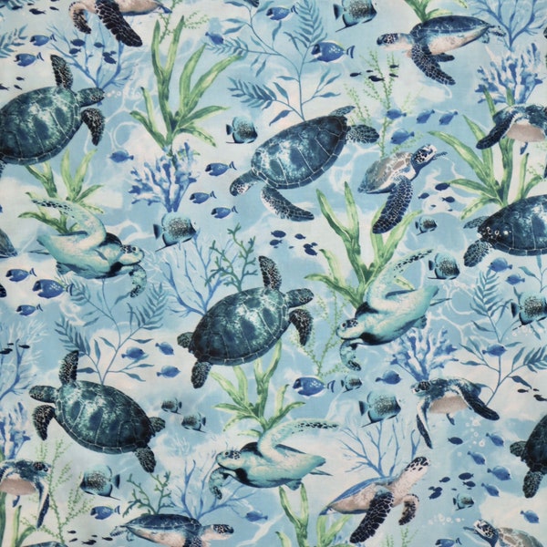Sea Turtles Fabric - Etsy