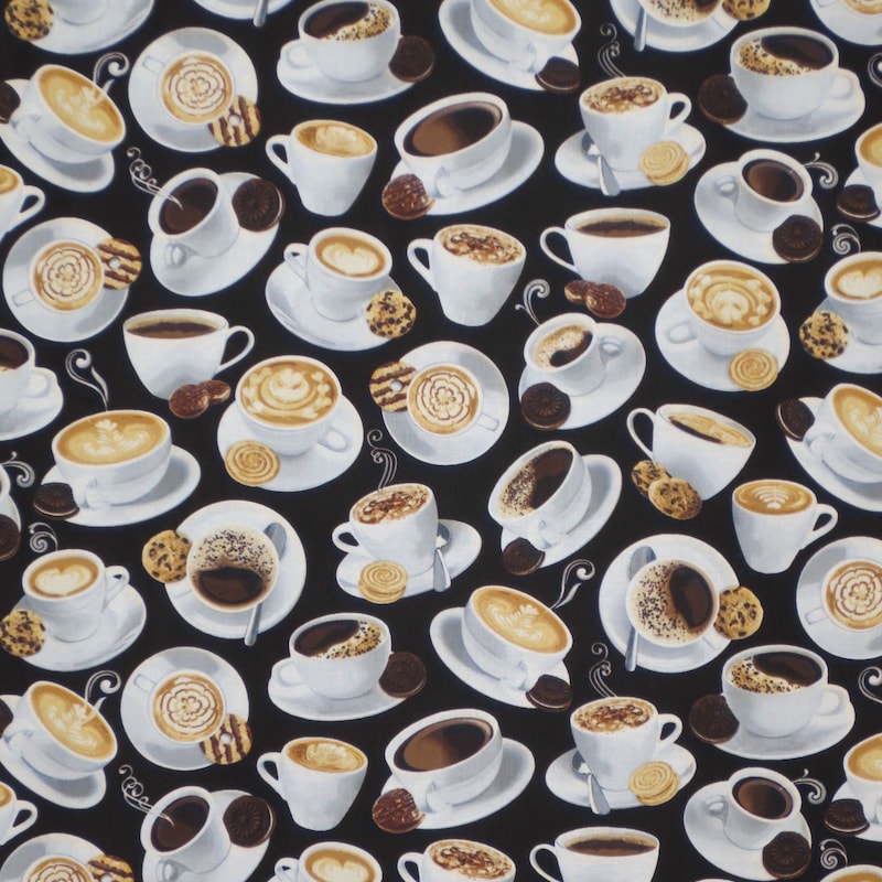 Coffee Fabric - Etsy