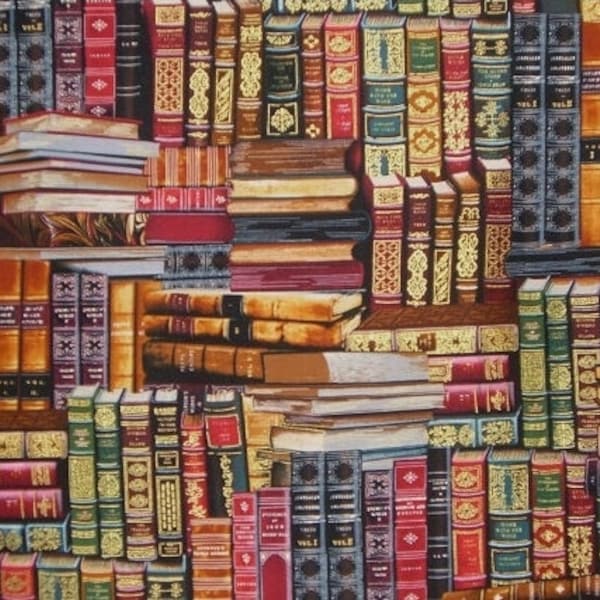 Library Book Fabric - Etsy