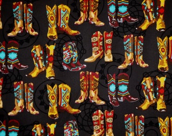 Cowboy Boots Fabric | Etsy