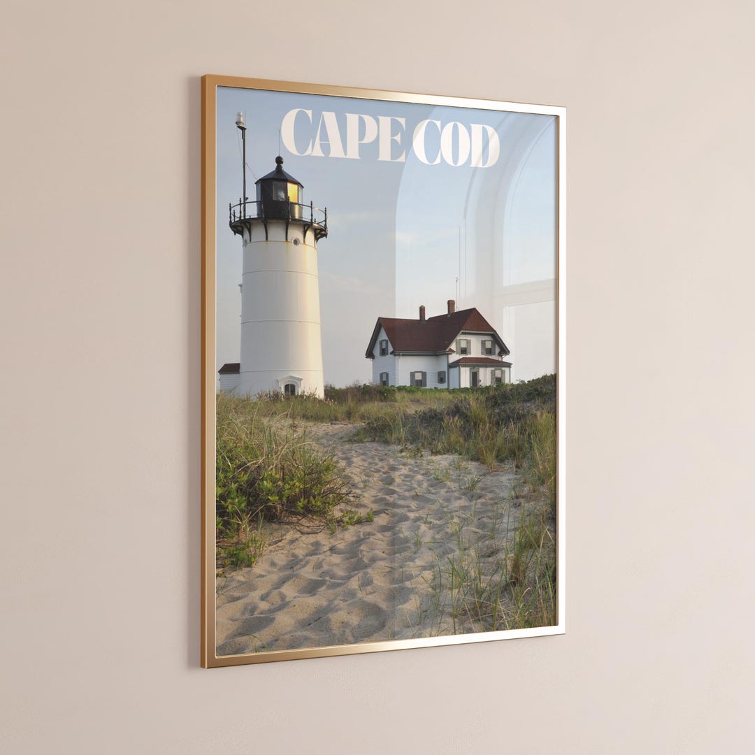 CAPE COD PRINT, Cute Costal Wall Art for Beach House, Dorm, and ...