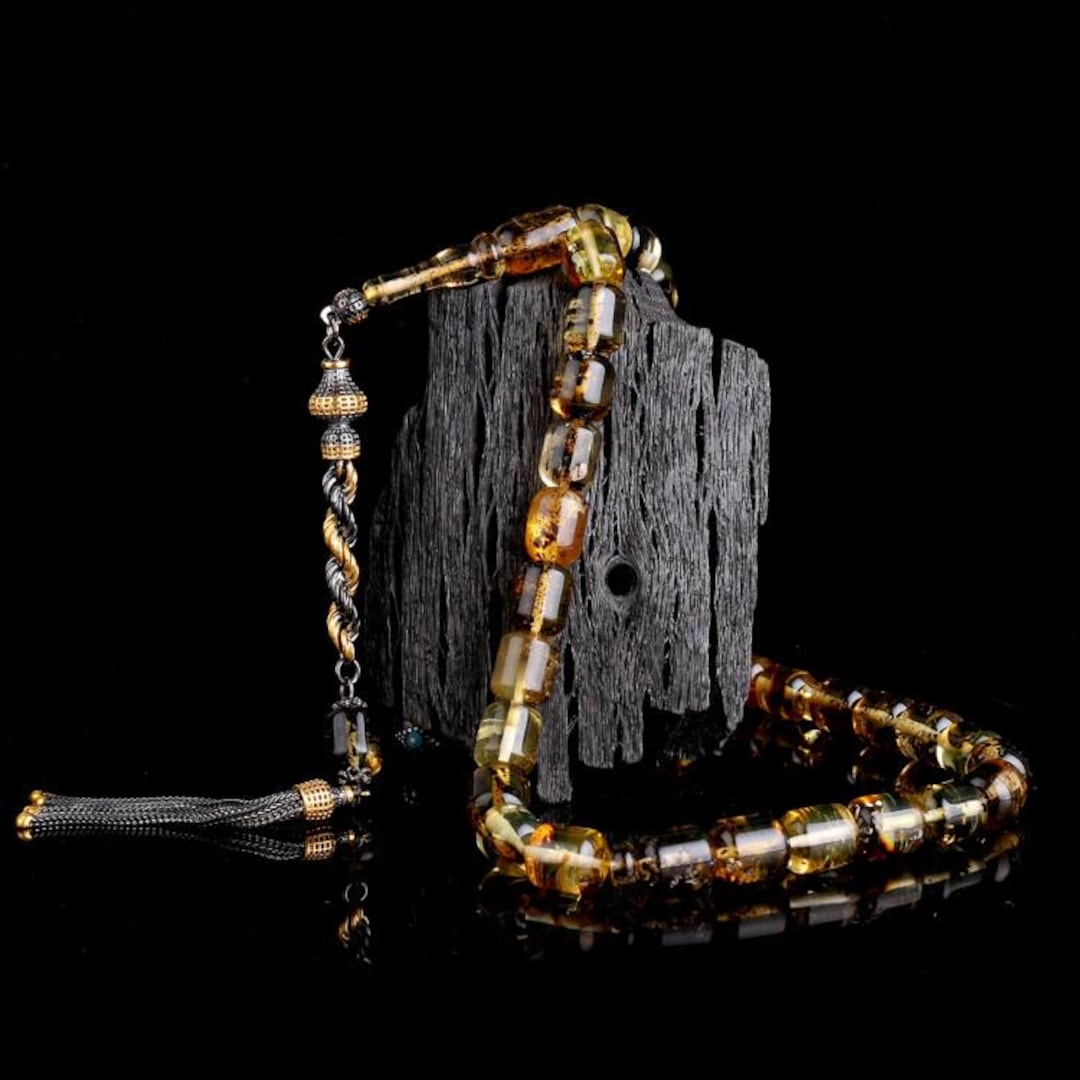Amber Tasbih | Amber Prayer Beads | Luxury Gift | Islamic Gift ...