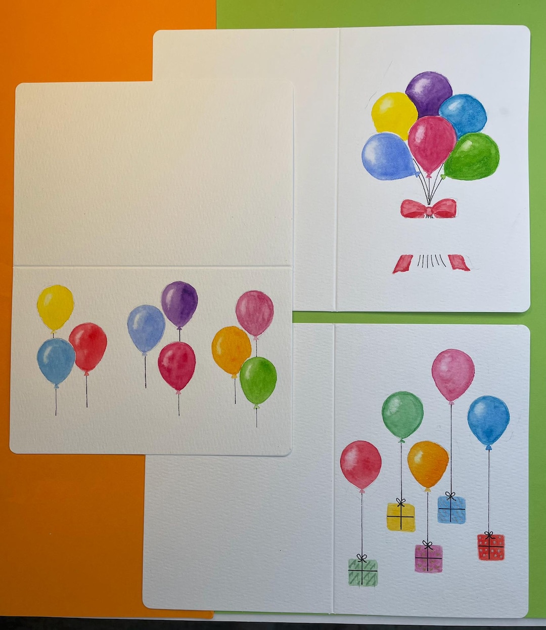 Original Handmade Watercolor Birthday Card - Etsy