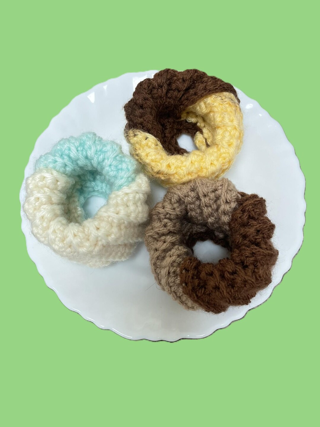 Donuts Shape Dish Sponge (made With Acrylic Yarn) - Etsy