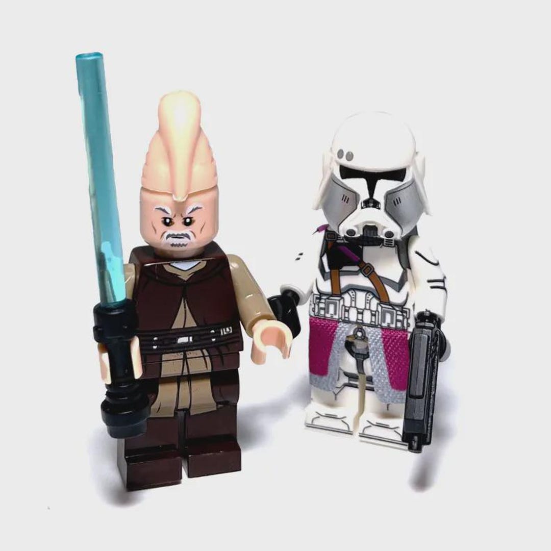 Jedi Master Ki-adi-mundi & 21st Nova Corps Commander Bacara Custom ...