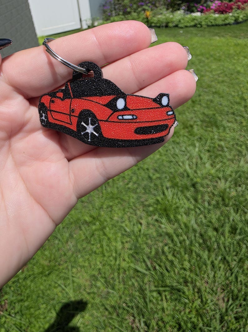 Mazda Miata-inspired Keychain | 90's Mazda MX5 | 3D Printed JDM Car ...