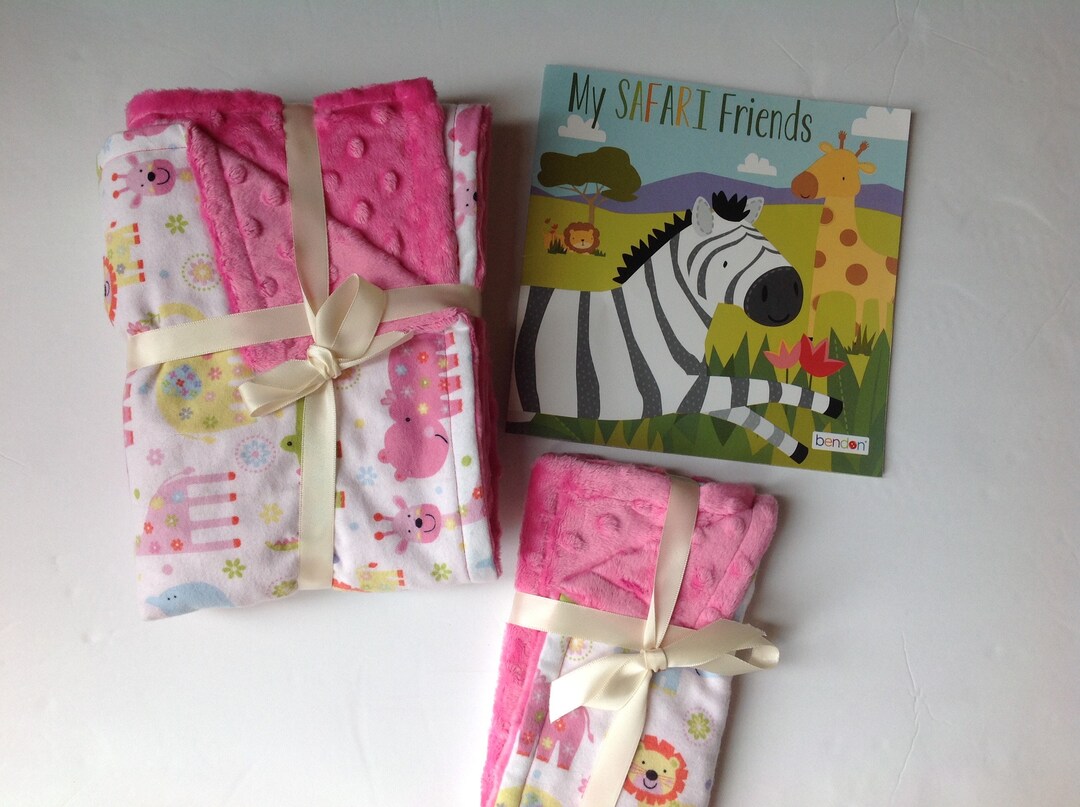 Sarfari Animal (elephant, Monkey,giraffe,lion) Minky Fleece and Flannel ...
