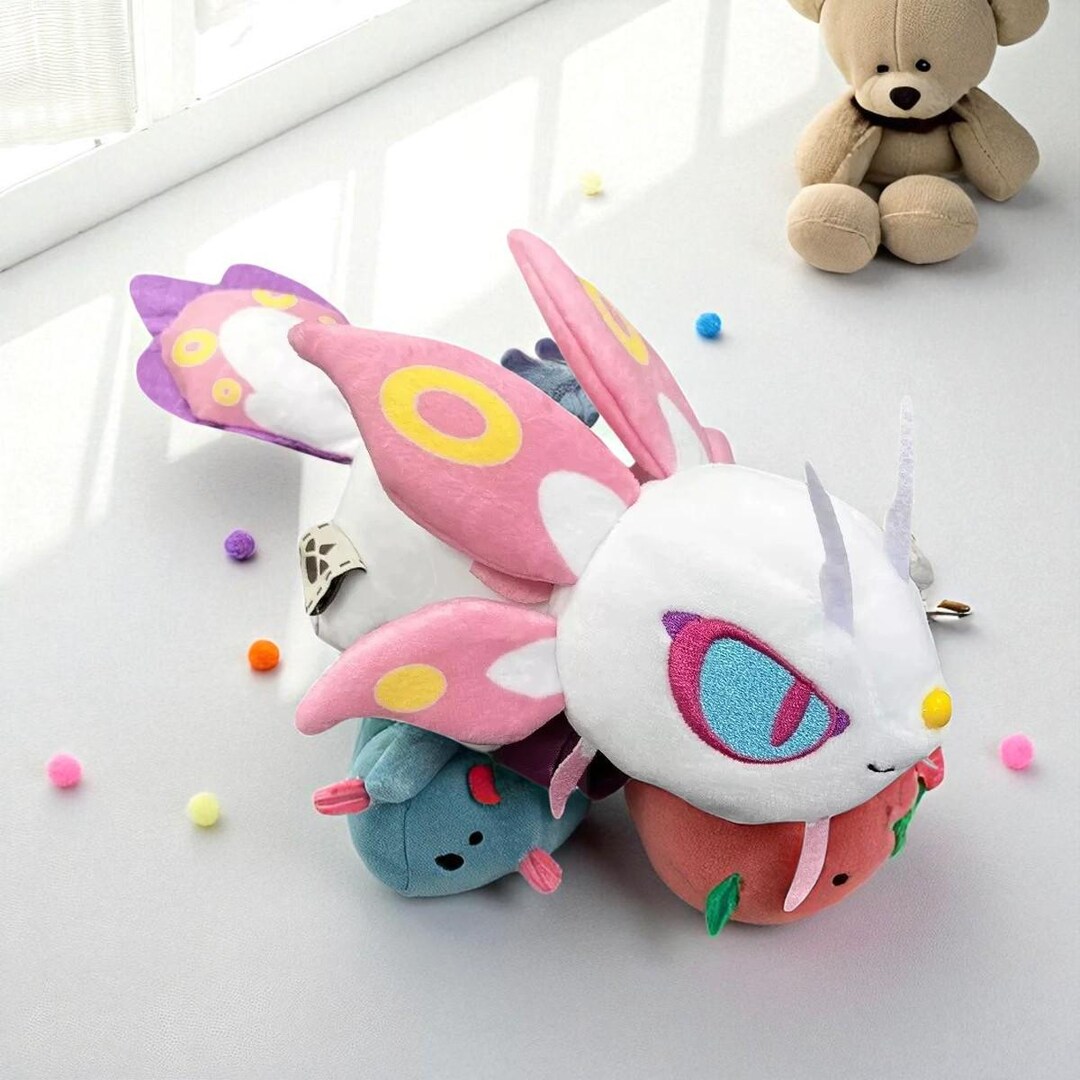 Monster Hunter Mizutsune Plush Toy – Soft Bubble Fox Dragon Stuffed ...