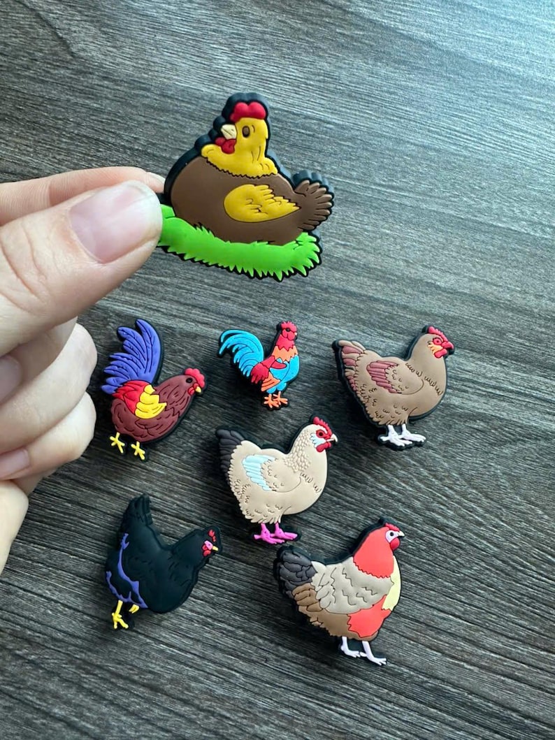 Chicken Shoe Charms – Adorable Hen Accessories for Shoes, Bracelets ...