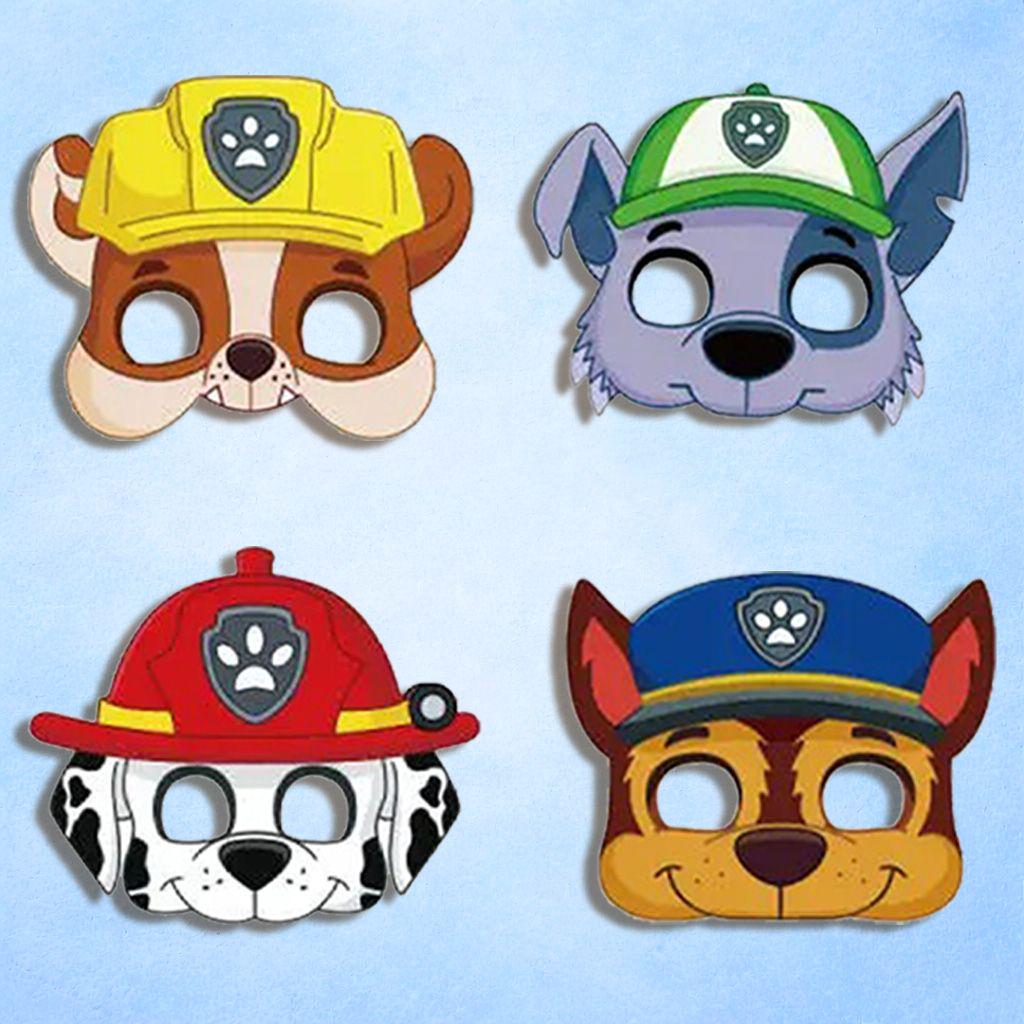 12 Pcs Cute Puppy Cartoon Masks Set, Animal Face Masks for Kids, Dog ...