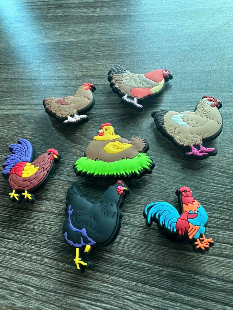Chicken Shoe Charms – Adorable Hen Accessories for Shoes, Bracelets ...