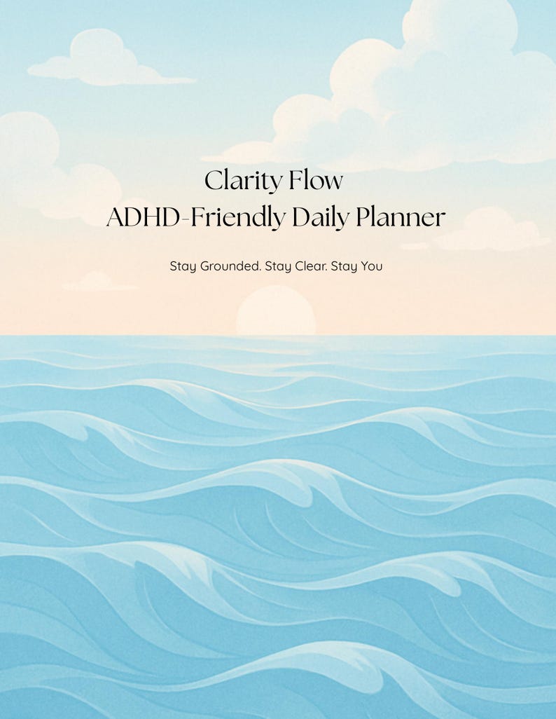 ADHD Daily Planner Printable – Clarity Flow | Undated Focus Planner for ...