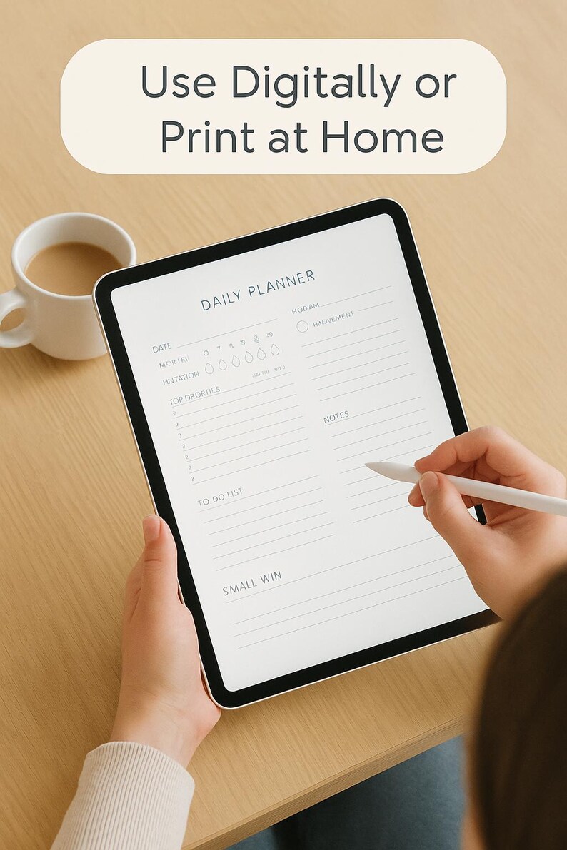 ADHD Daily Planner Printable – Clarity Flow | Undated Focus Planner for Adults With ADHD, Brain ...