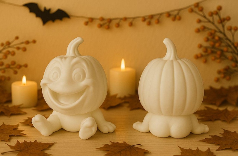 Cheeky Pumpkin Bum Figurine STL — 3D Printable Halloween Pumpkin Decor ...