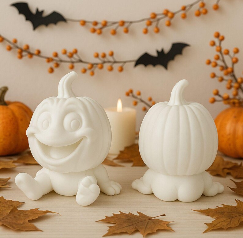 Cheeky Pumpkin Bum Figurine STL — 3D Printable Halloween Pumpkin Decor ...