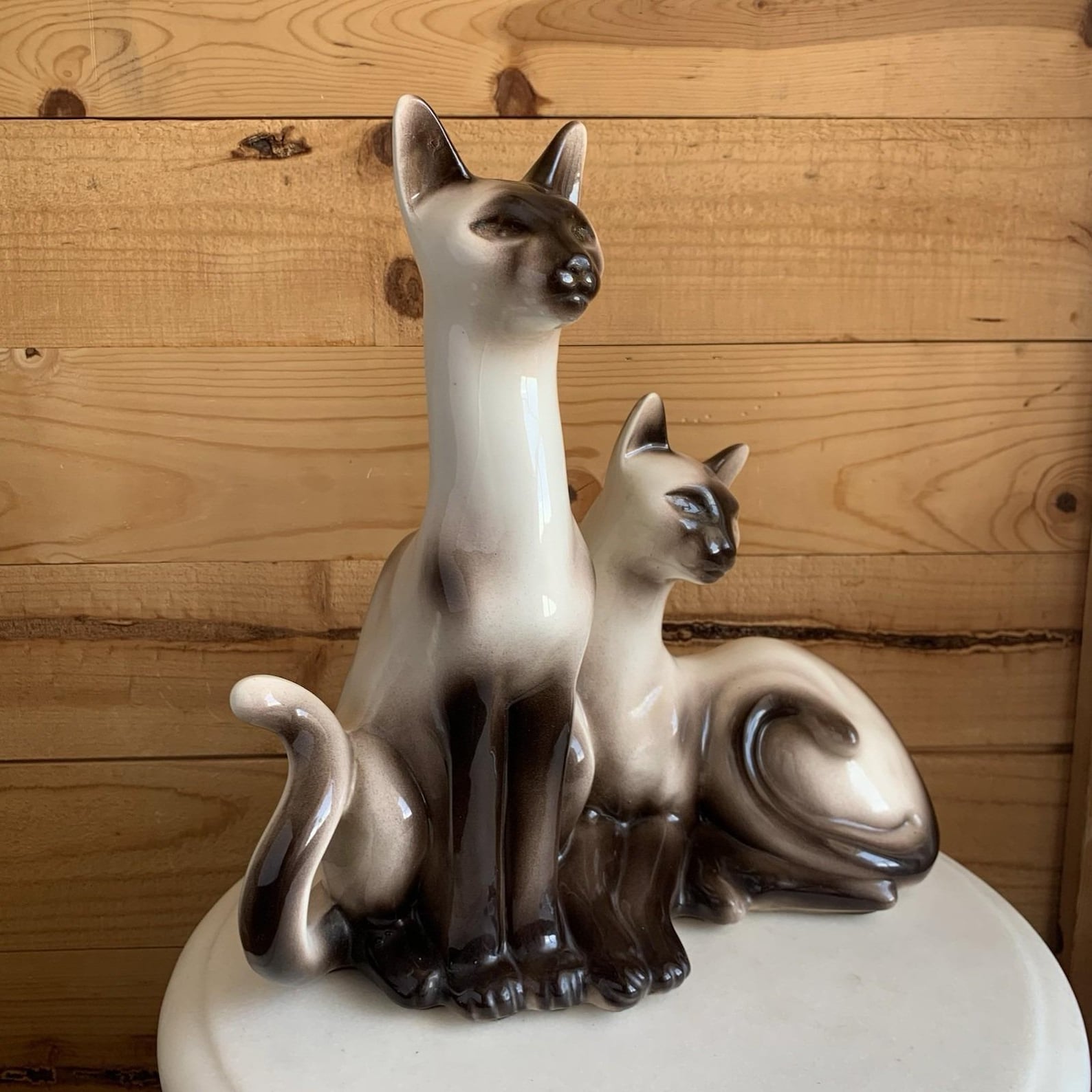 Vintage 1958 Siamese Cat TV Lamp From Lane & Co Van Nuys 12x 11.5" MCM ...