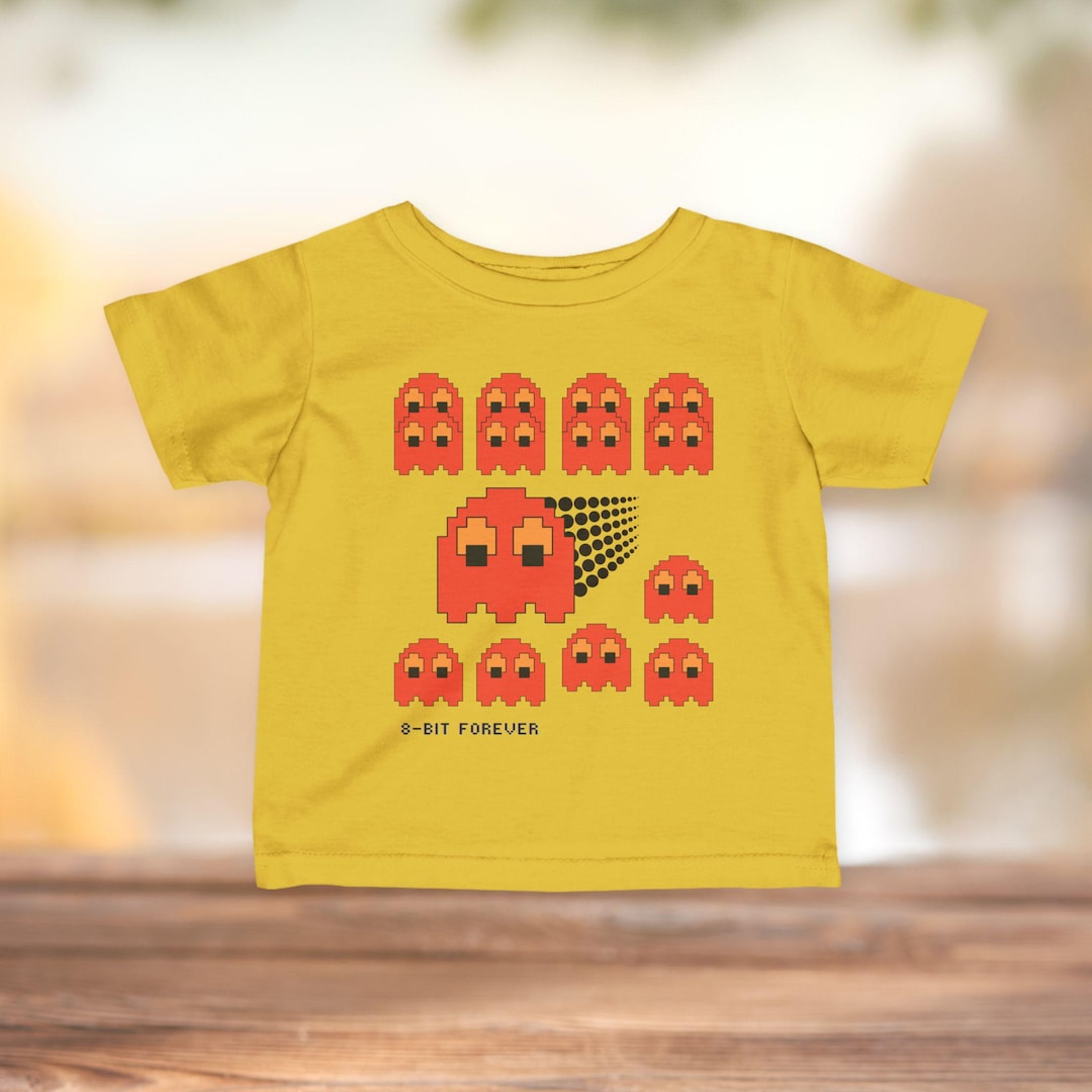 8-bit Forever - Retro Ghost Splash Toddler Tee, Bold Pixel Design for ...