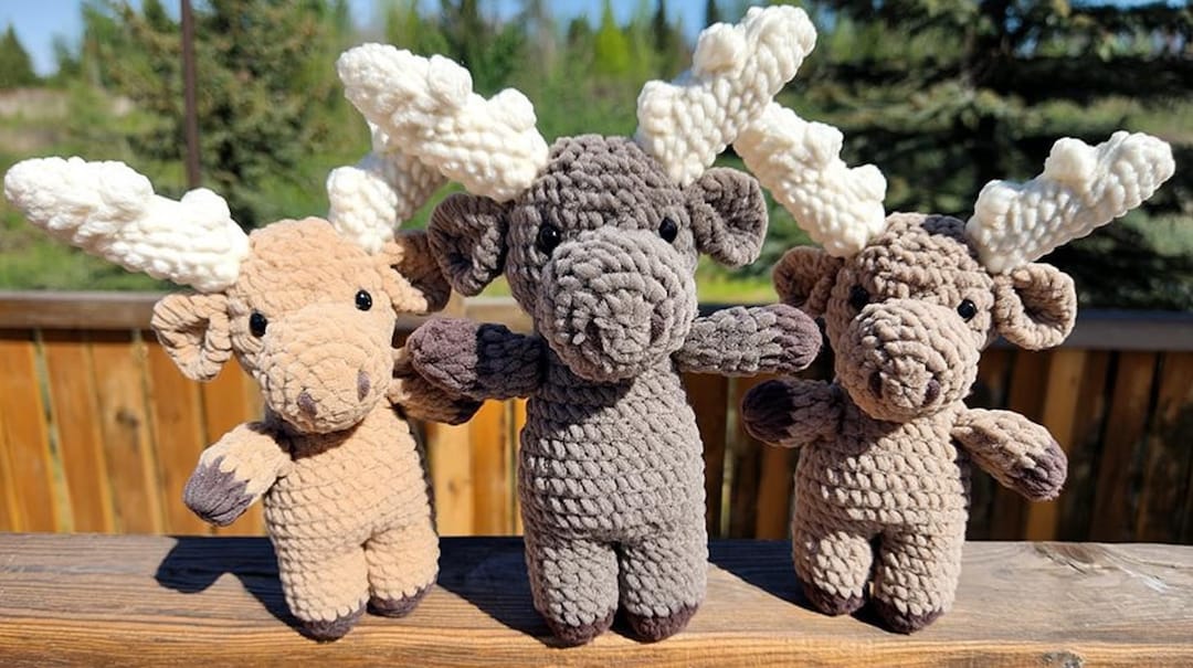 Moose Crochet PATTERN, Crochet Amigurumi Pattern, Crochet Moose Plush ...