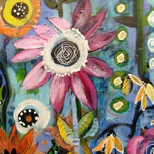 Garden Folly Original Abstract Painting 24 X 36 Art by Elaine Cory - Etsy