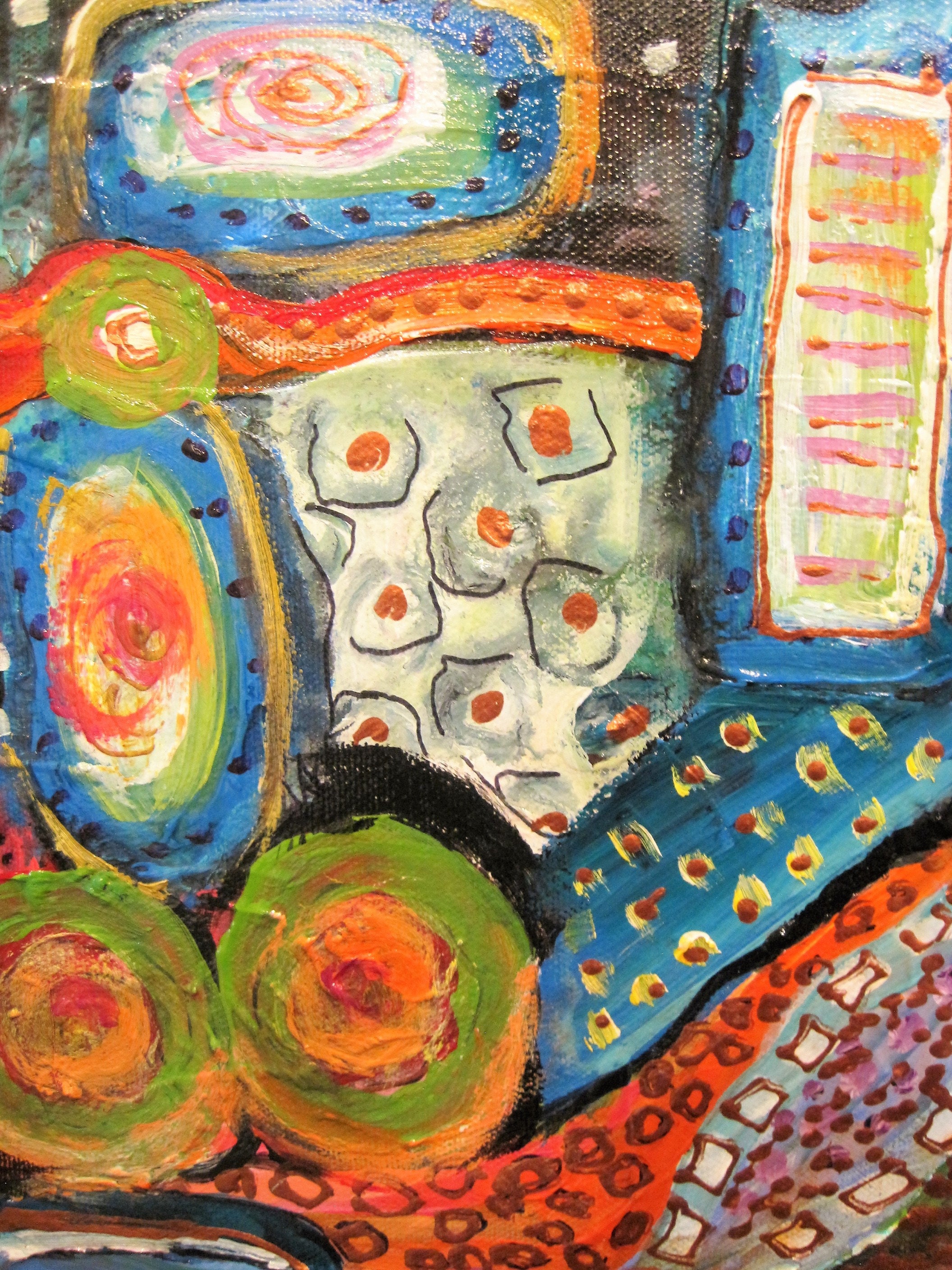 Life Goes on Original Abstract Painting 16 X 16 Art by Elaine Cory - Etsy