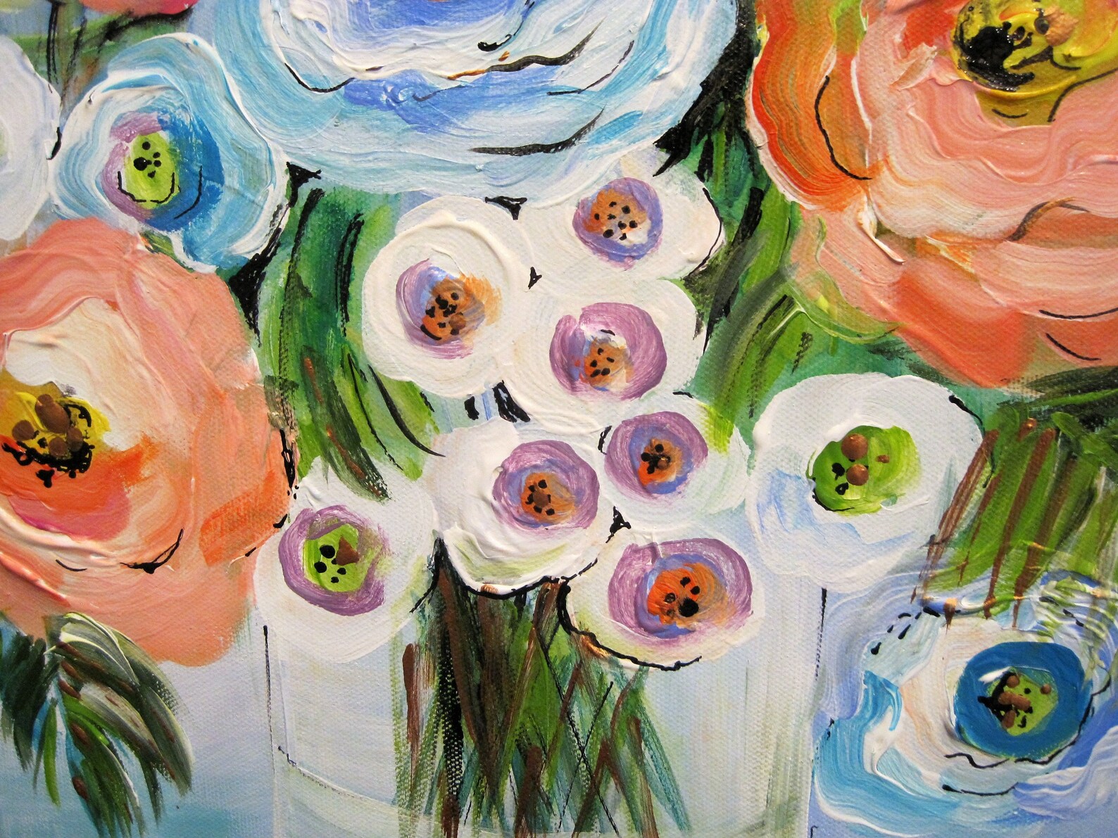 Lovely Pastels 16 X 16 Original Painting Canvas Art by Elaine - Etsy