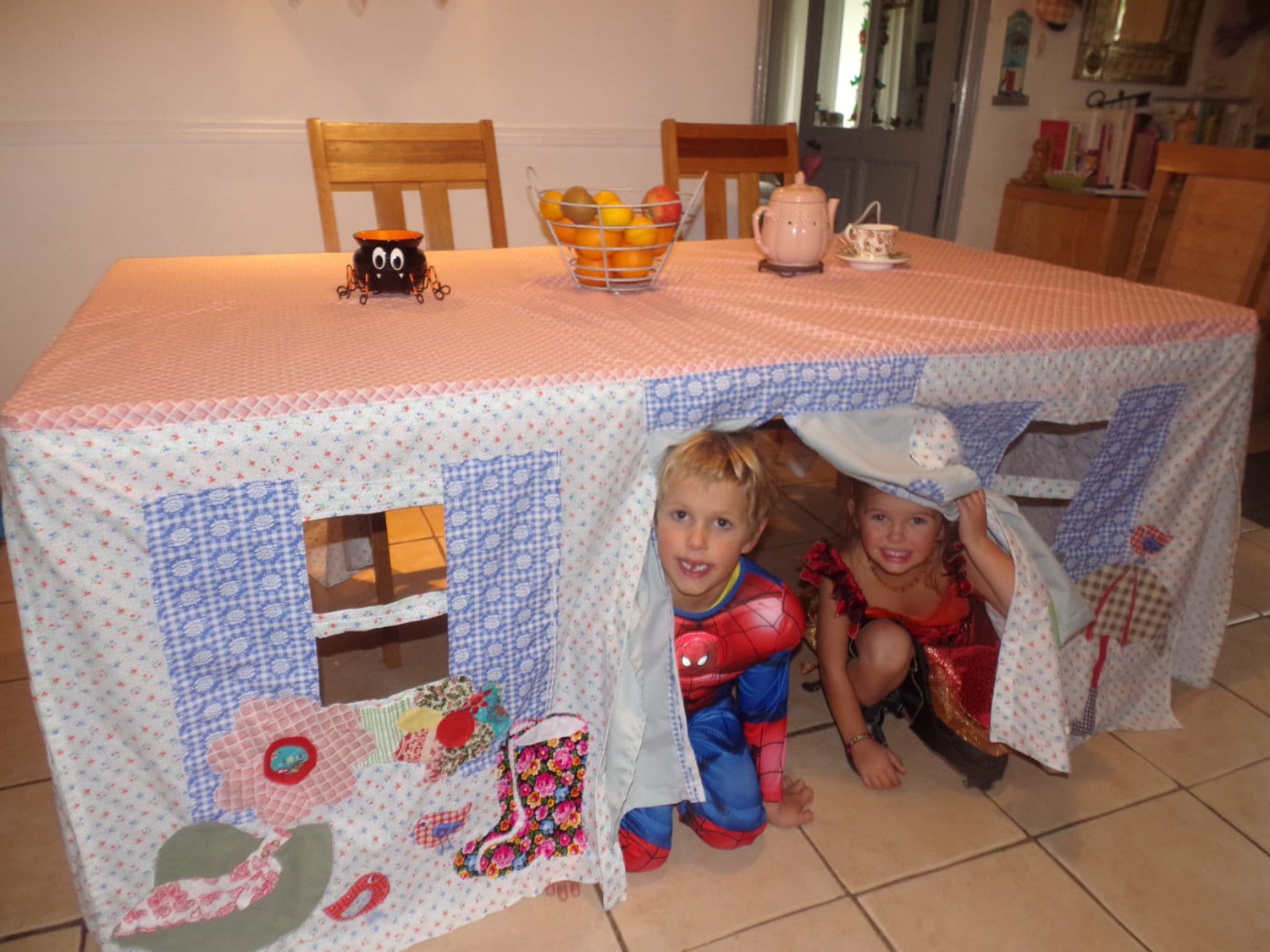 Custom Made Tablecloth Playhouse - Cars, Cats, HEARTS, Hats 'n ...
