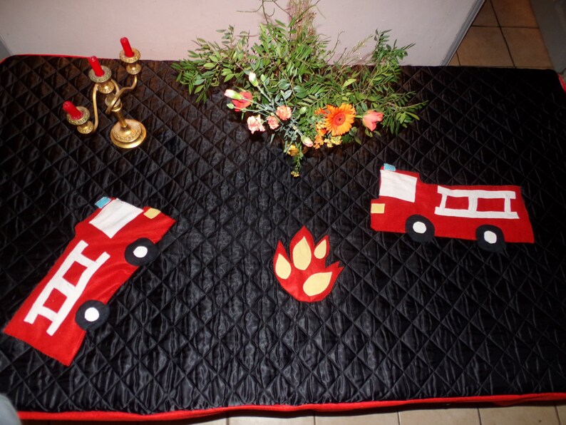Custom Made Fire Engine /pompiers Tablecloth Playhouse - Etsy