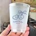 Custom Frosted Wedding Cups, Heart Monogram, Engagement Party Drinkware ...