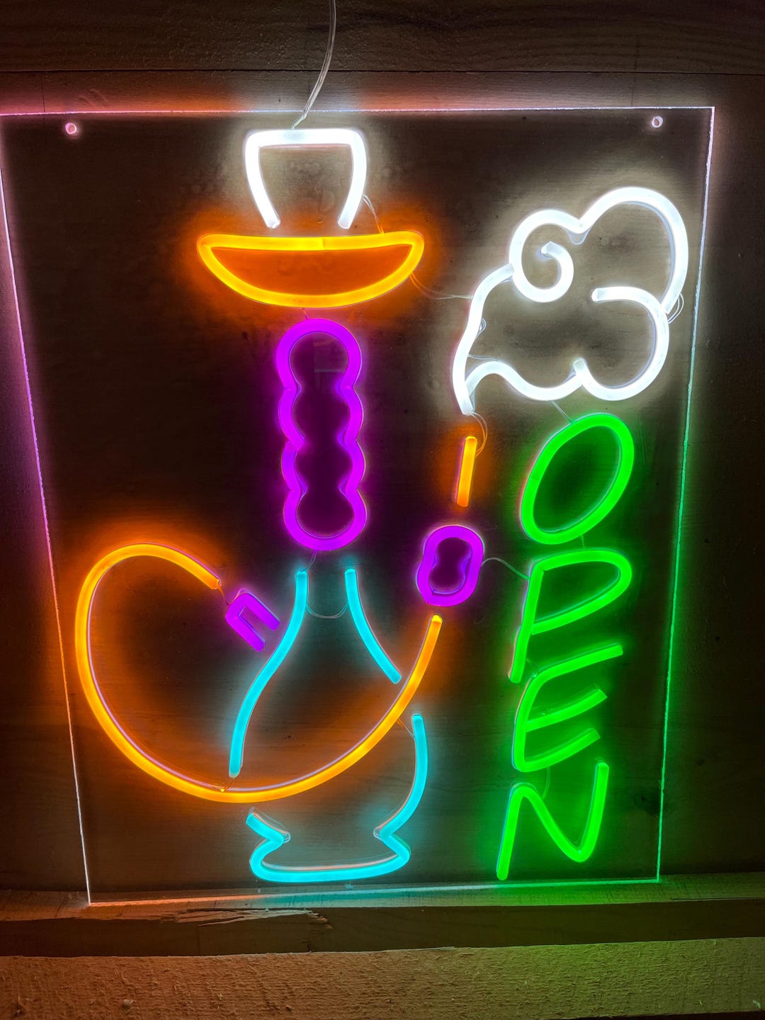 Led Neon Sign , Hookah Led Sign , Custom Neon Sign ,led Open Sign - Etsy