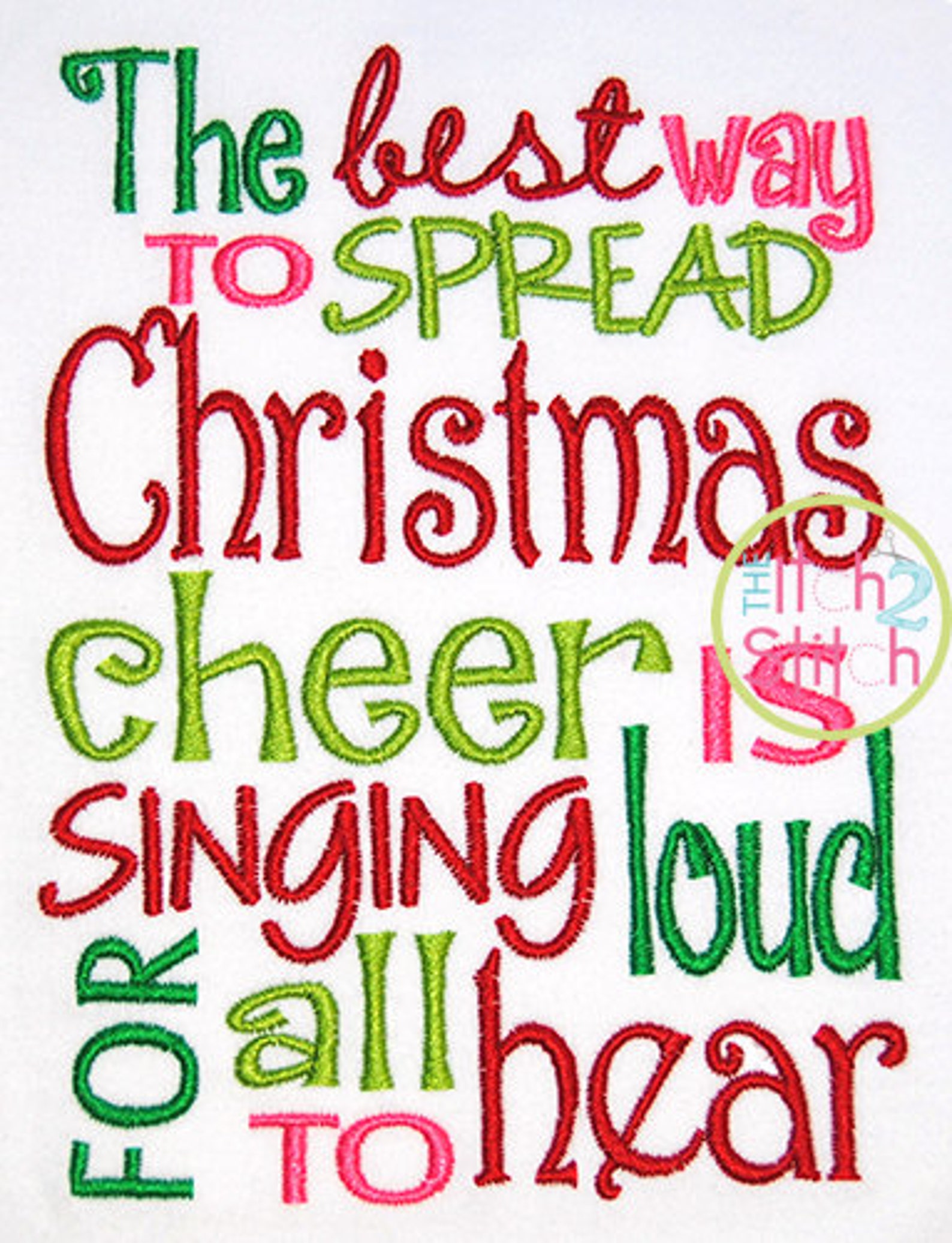 Best Way to Spread Christmas Cheer Embroidery Design For | Etsy Best Way to Spread Christmas Cheer Embroidery Design For | Etsy