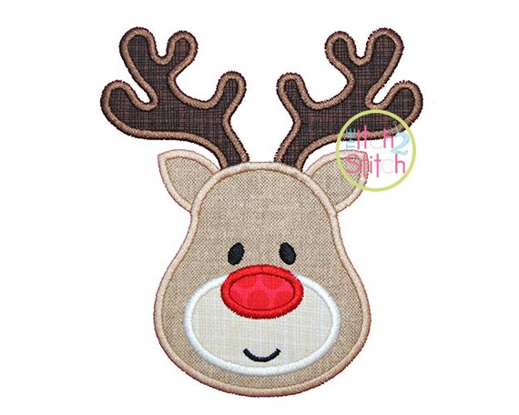 Cute Reindeer Head Template