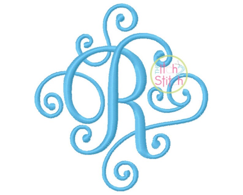 Elegant Scroll Small Monogram Font 2 3 4 - Etsy