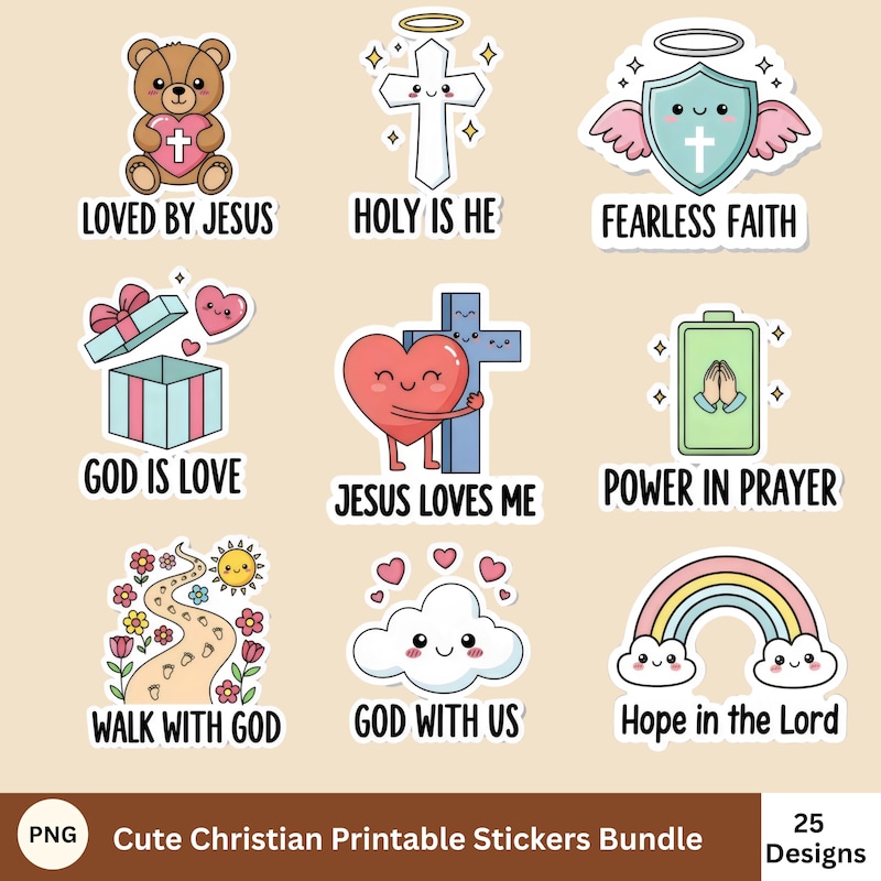 Christian Png Stickers - Etsy