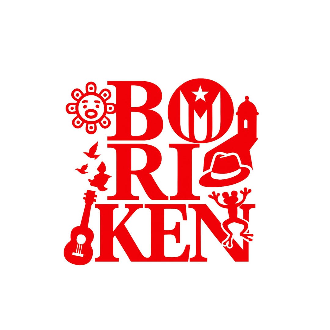 Boriken Puerto Rico Car Decal | Vinyl Window Sticker | Boricua Sticker ...