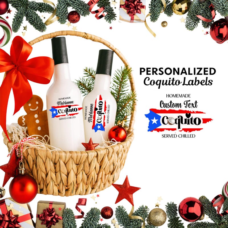 Coquito Labels - Etsy