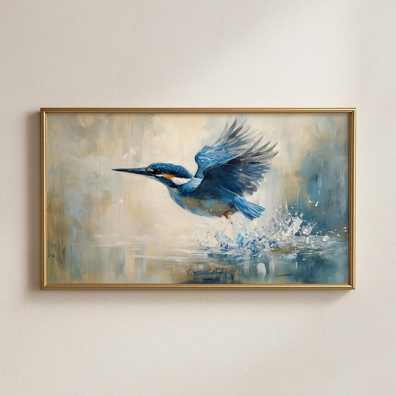 Kingfisher Art With Frame - Etsy