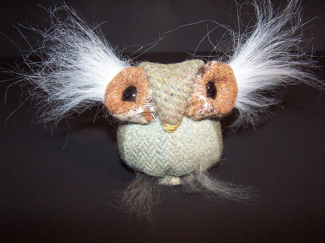 Owlouise - One Wool Owl Stuffie Stuffy Stuffed Animal Doll Pin Cushion ...