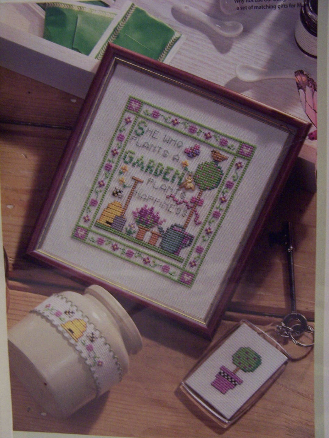 Garden Sampler Cross Stitch Patterns in Full Color - Etsy
