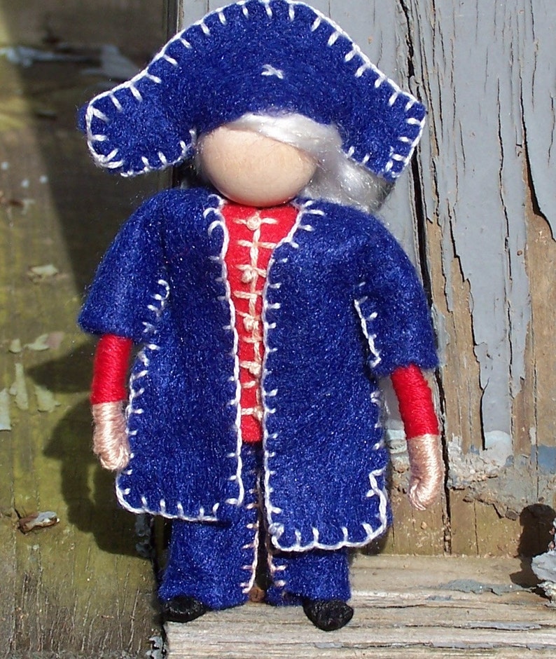 Felt Nautical Captain Wee Folks-style Pirate British Sailor Doll - Etsy