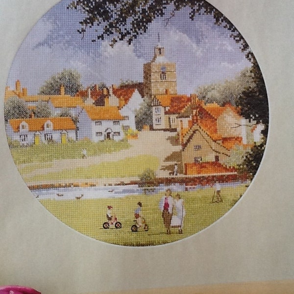 Village Summer Scene Cross Stitch Pattern - Etsy