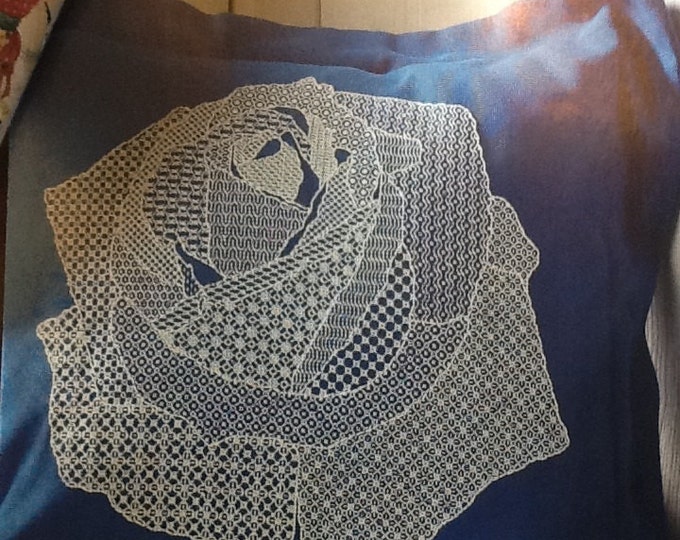 Blackwork Rose Cross Stitch Pattern With Full Color and Symbol Charts ...