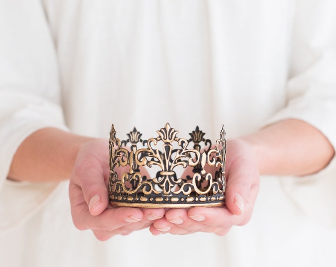 Gold Crown Cake Topper, Antique Gold Crown, Mini Crown - Etsy