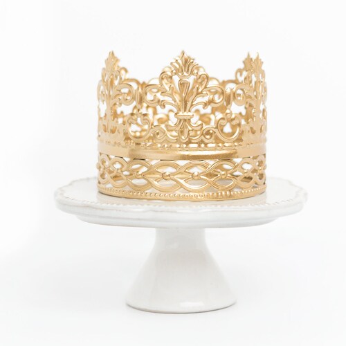 Crown Cake Topper Wedding Cake Topper Gold Crown Mini - Etsy