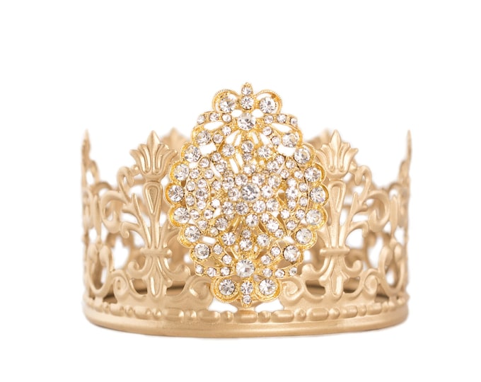 Gold Crown Cake Topper, Antique Gold Crown, Mini Crown - Etsy